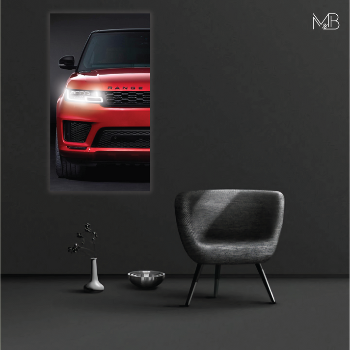 Red Range Rover Neon Poster – The MB Store