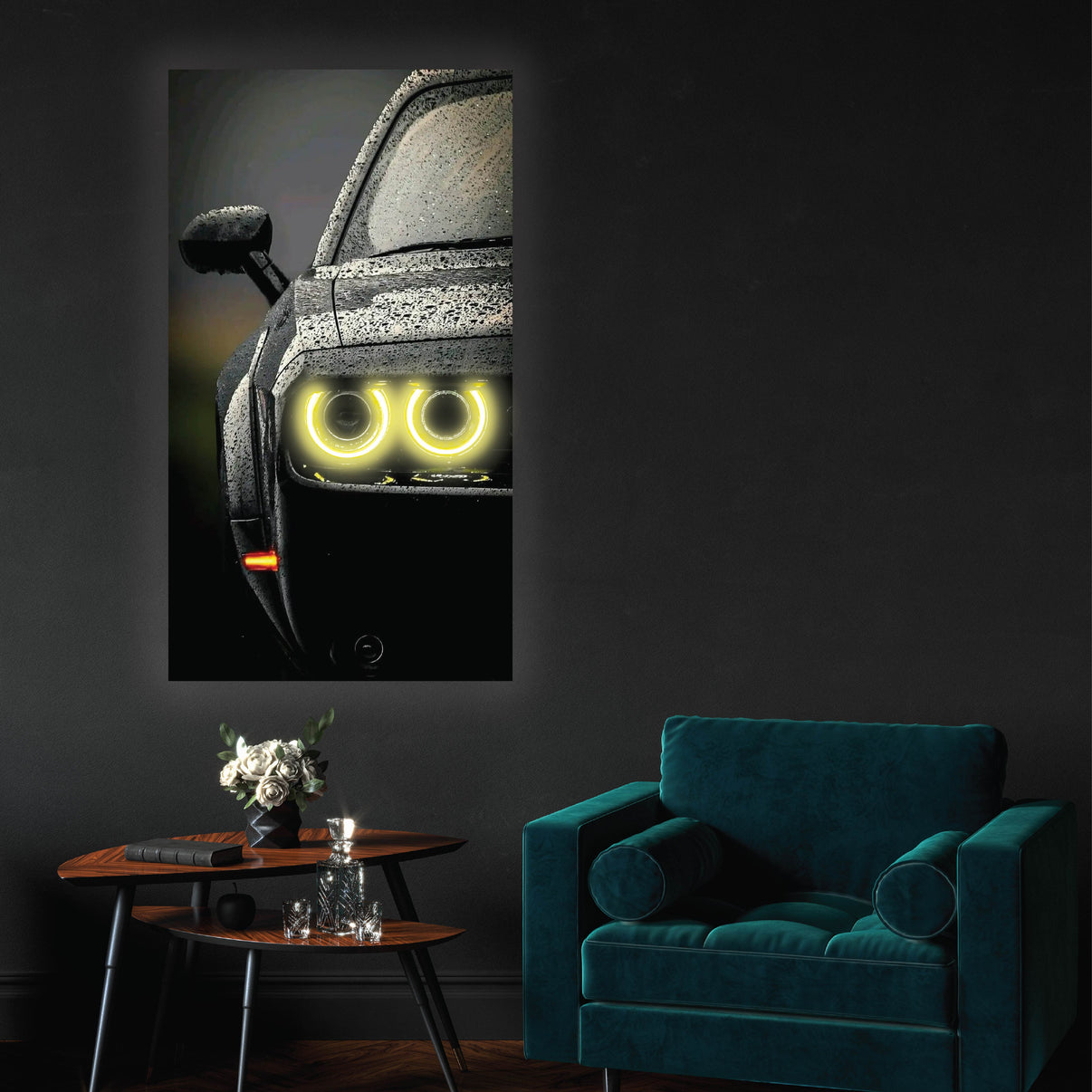 Dodge Charger Hellcat Neon Poster – The MB Store